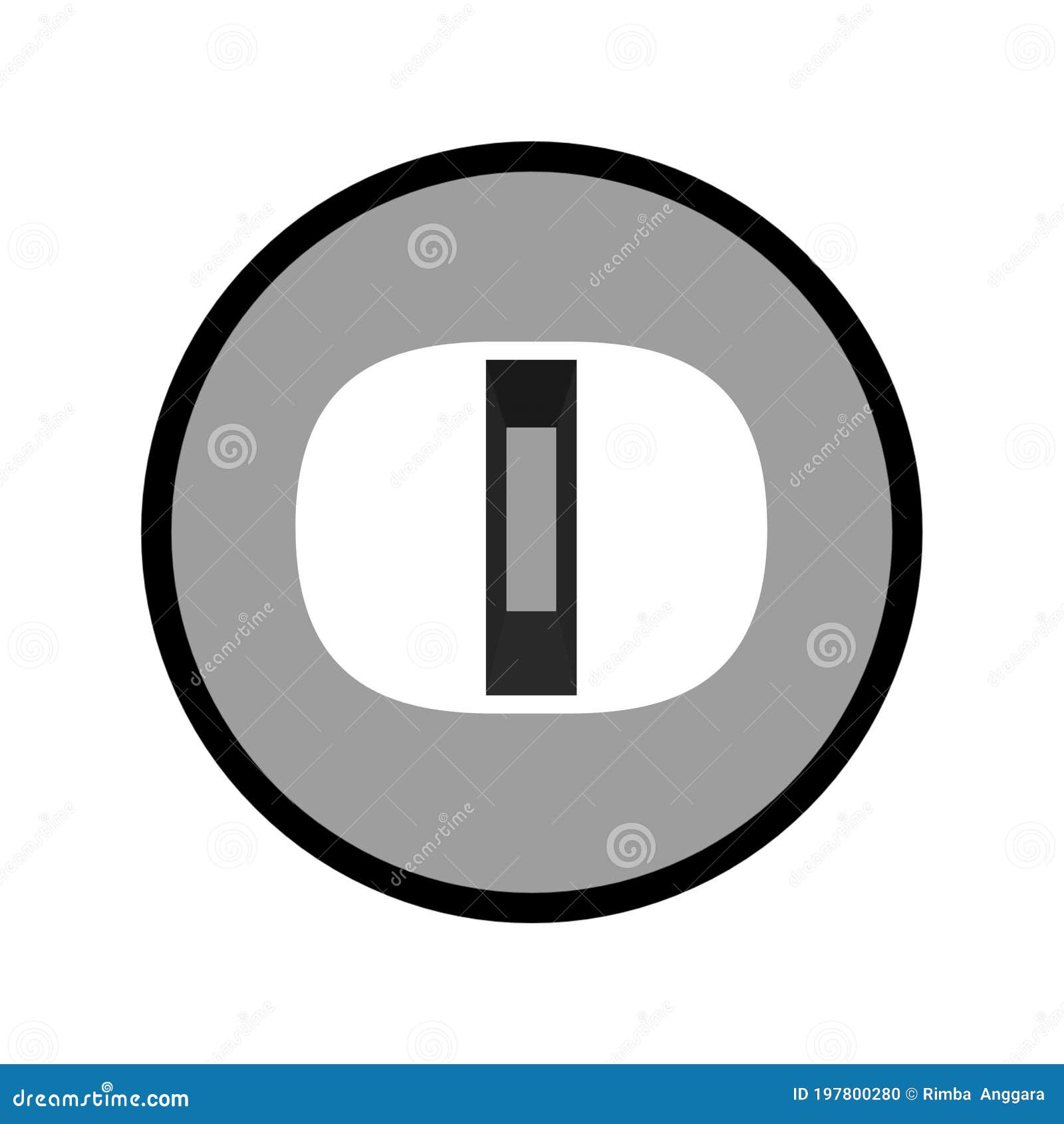 Numbering 123456890 Isolated on White Background Stock Illustration ...