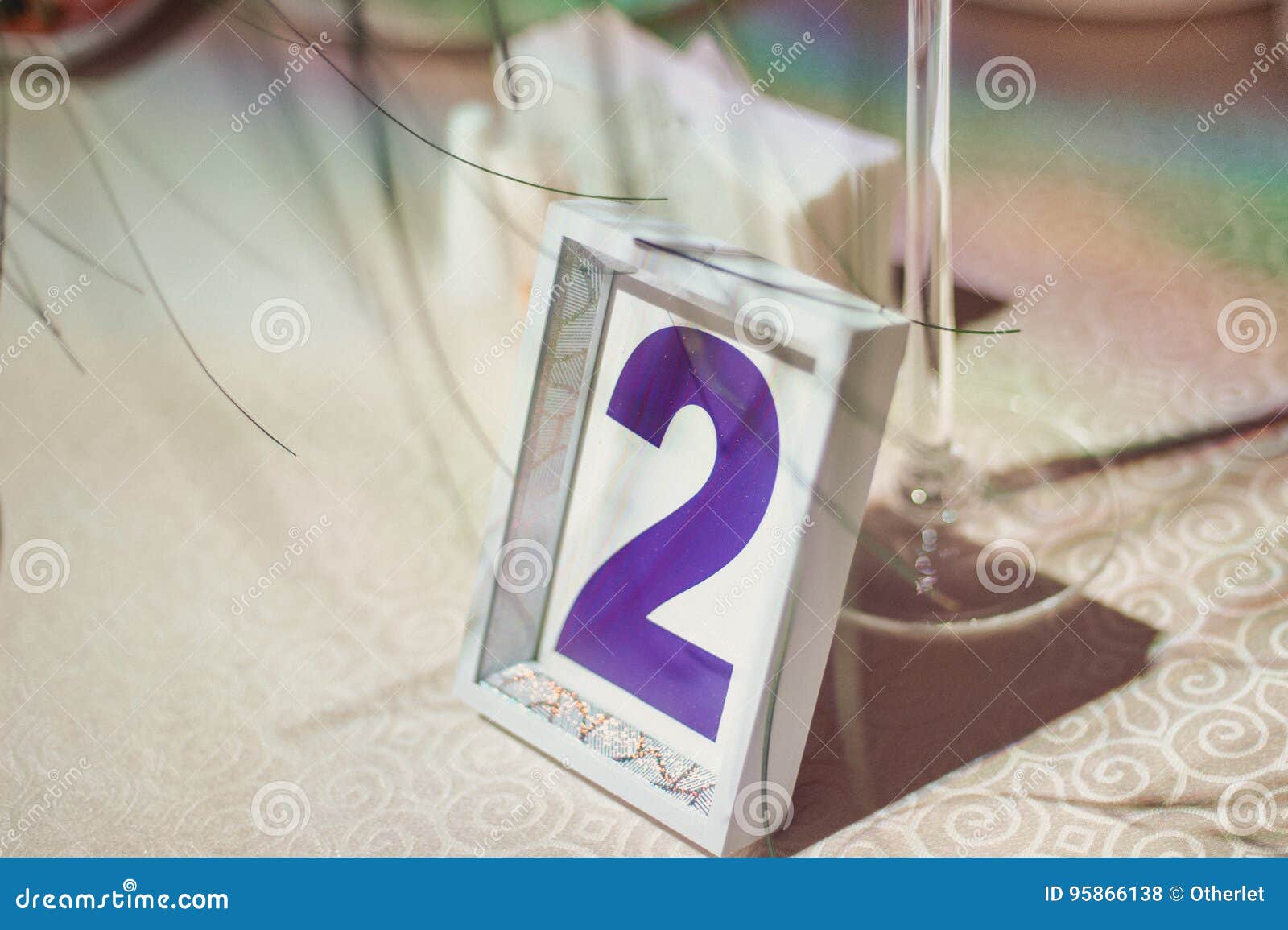 Numbering Tables at the Wedding Stock Photo - Image of celebrate ...