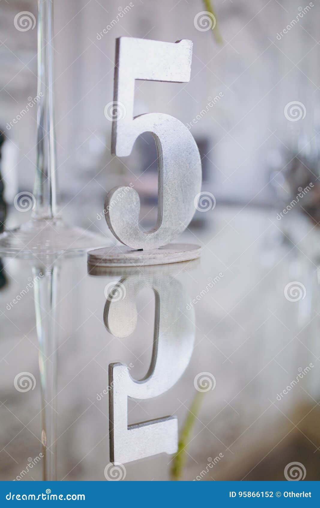 Numbering Tables at the Wedding Stock Photo - Image of decor ...