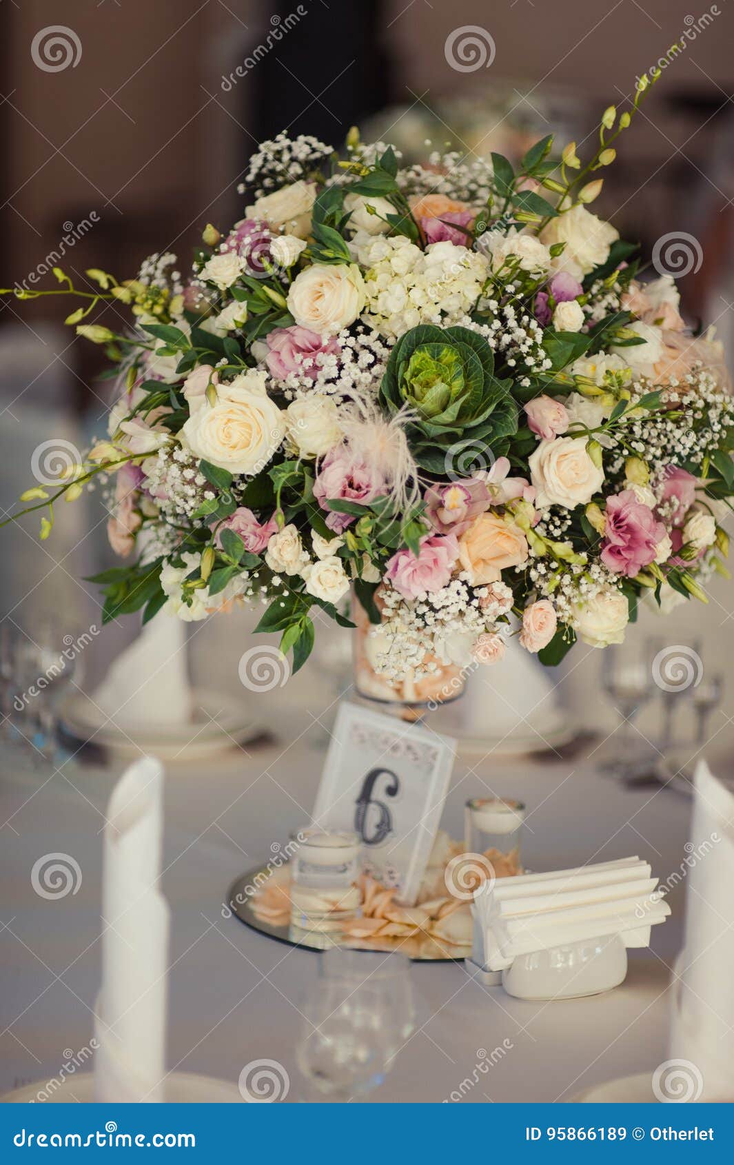 Numbering Tables at the Wedding Stock Image - Image of celebrate ...