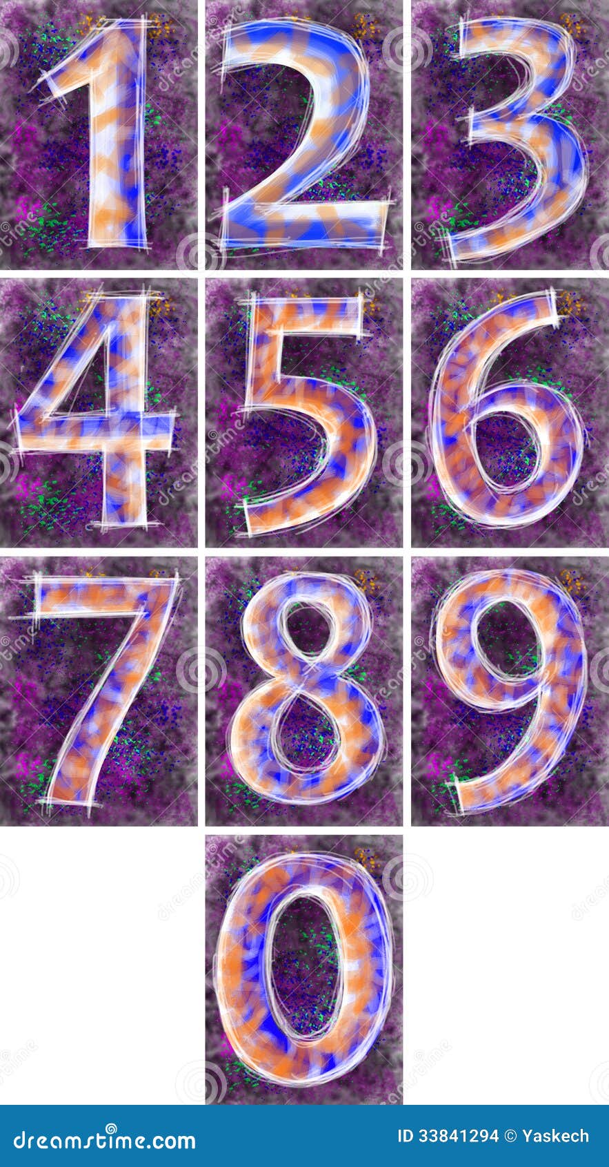 Numbering Violet Background Stock Illustrations – 14 Numbering Violet ...