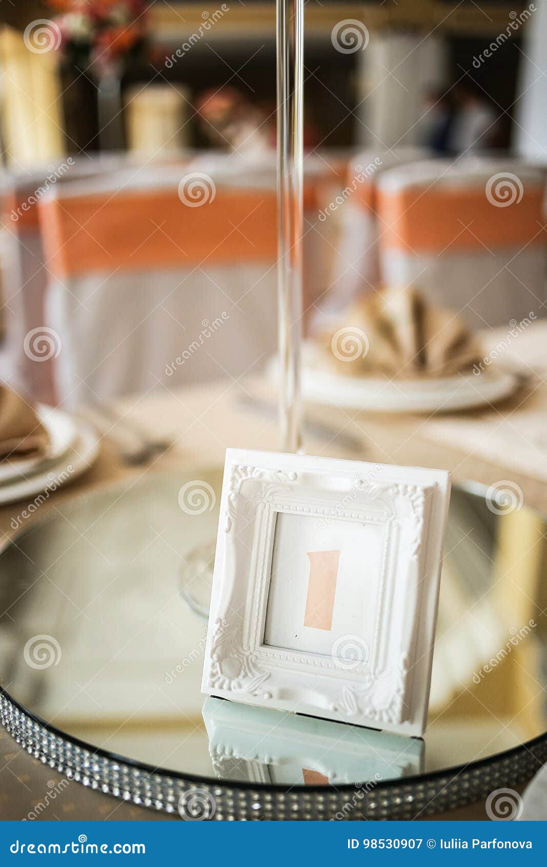 Numbering of Wedding Tables Stock Image - Image of outdoor, vintage ...