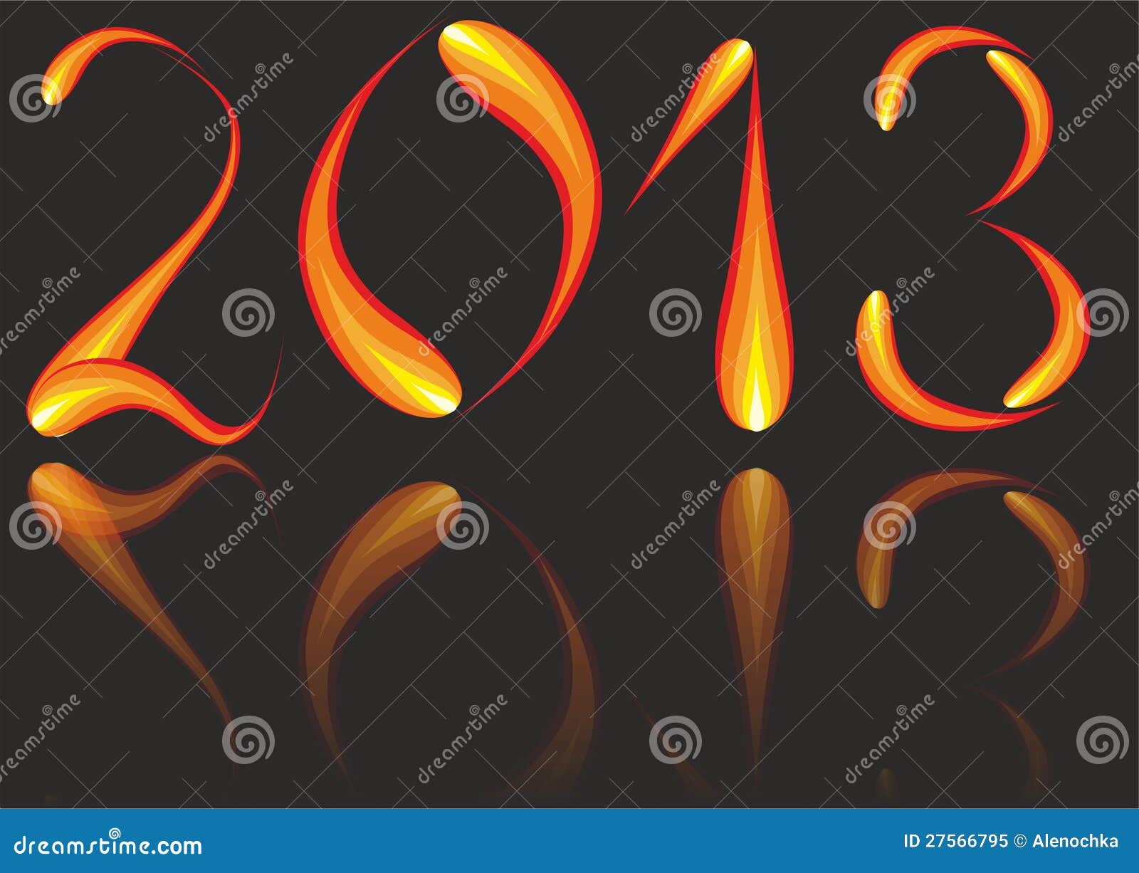 The numbers 2013 stock illustration. Illustration of calendar - 27566795