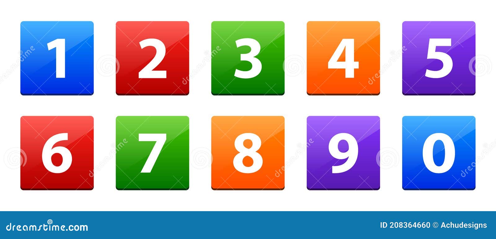 Numbers icon button stock vector. Illustration of calculator - 208364660