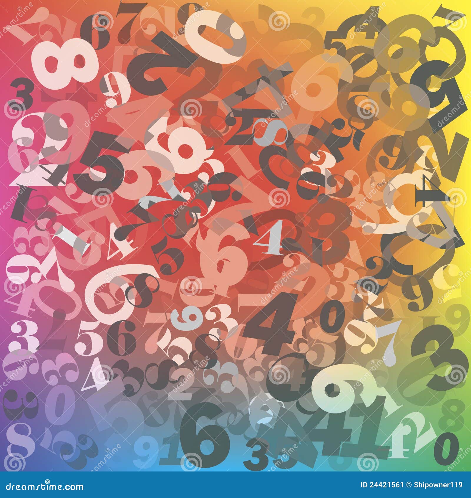 Numbers. stock illustration. Illustration of elegance - 24421561