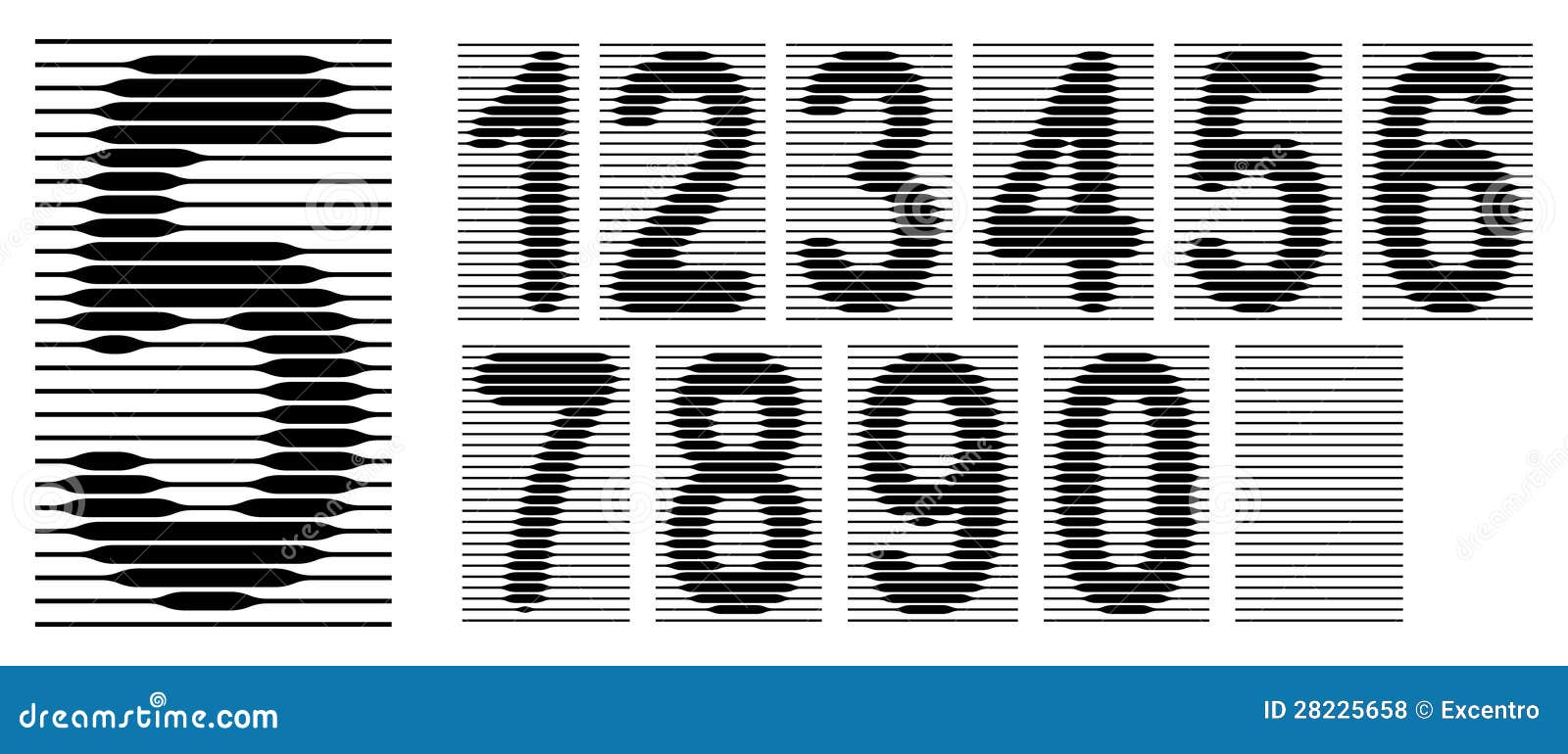 Numbers stock vector. Illustration of abstract, number - 28225658