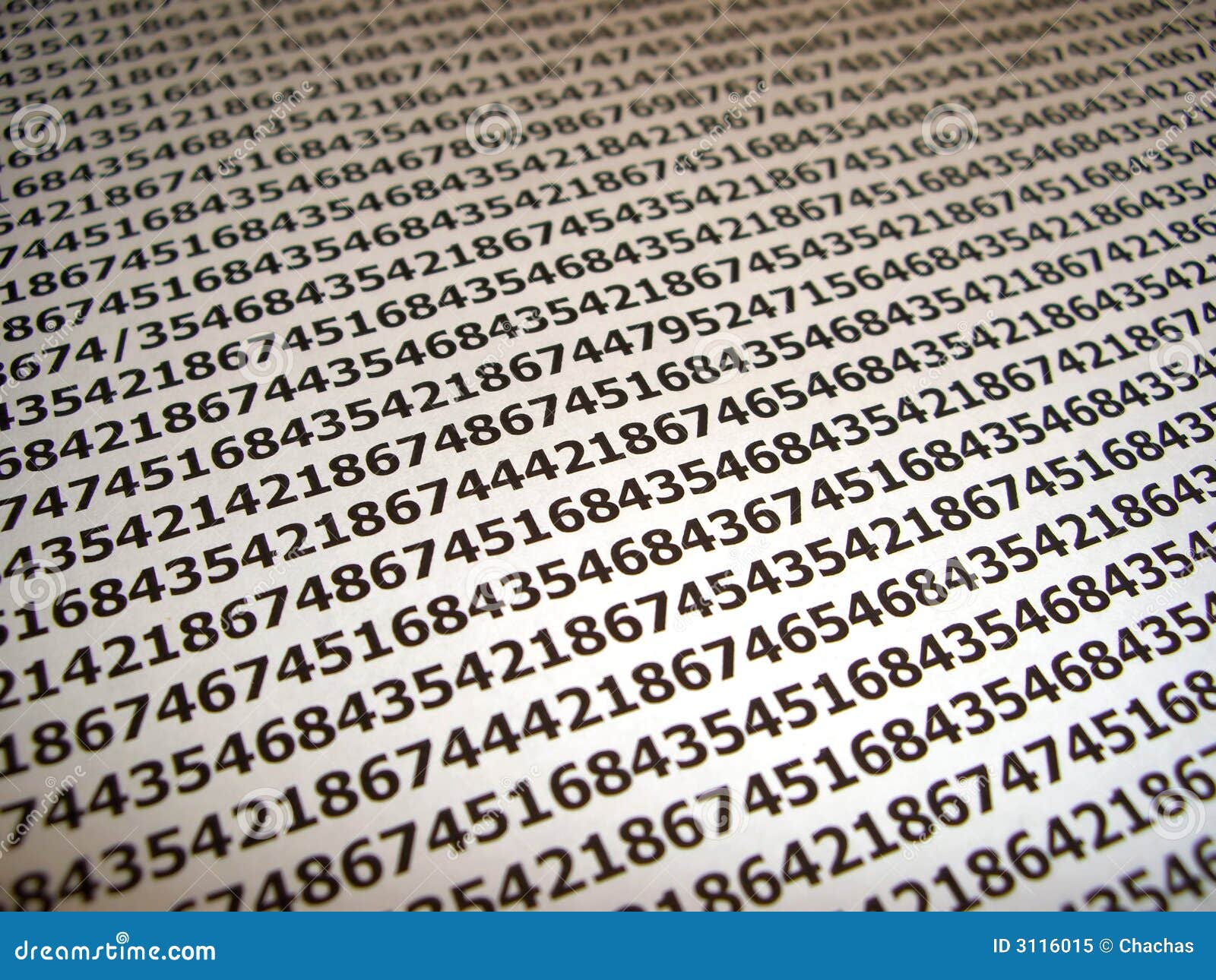 Numbers stock image. Image of paper, white, black, document - 3116015