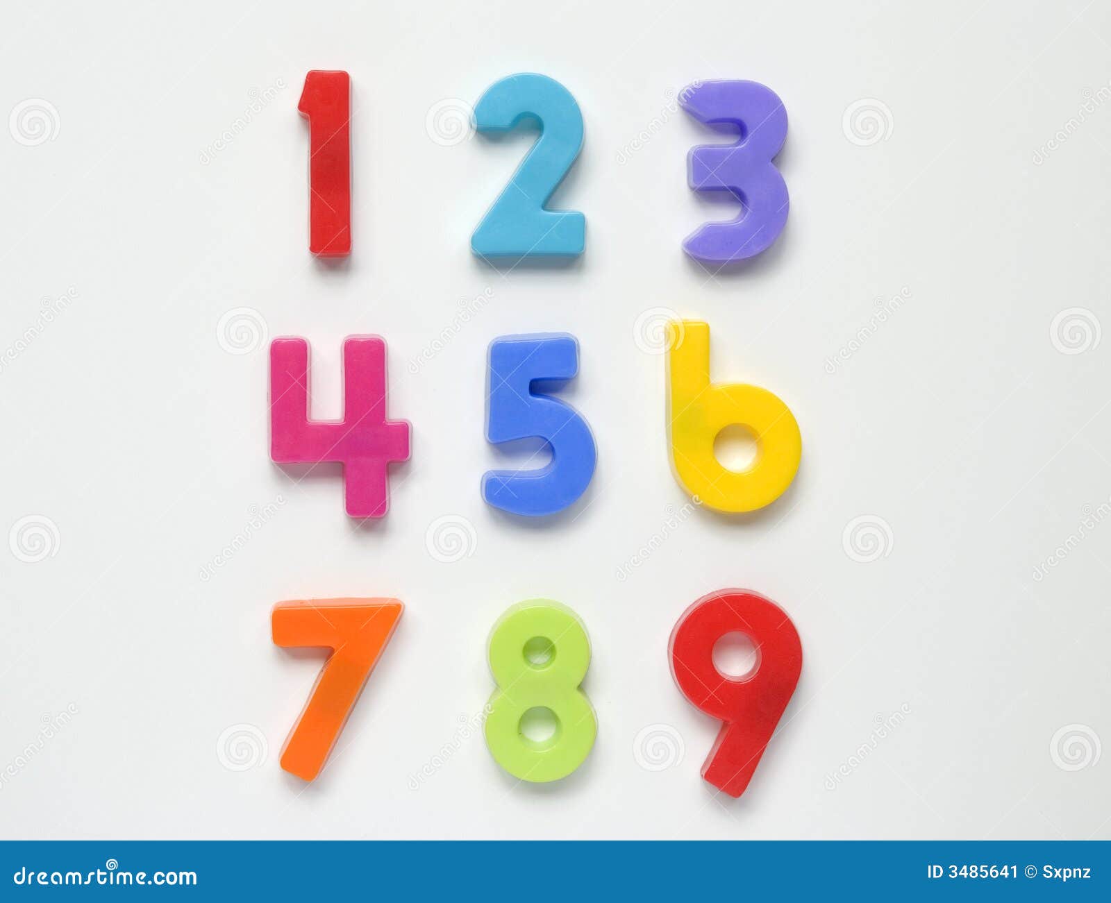 Coloured Numbers Royalty-Free Stock Photo | CartoonDealer.com #61316463