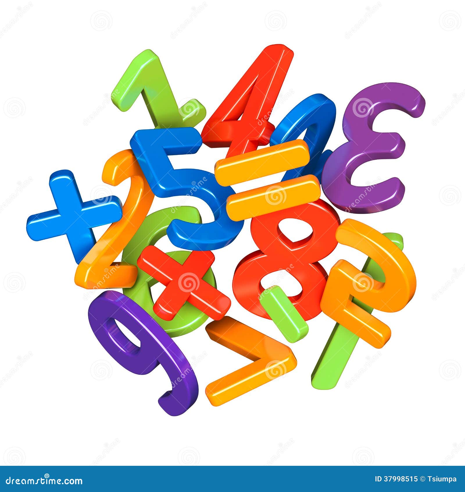 Numbers stock illustration. Illustration of mathematics - 37998515