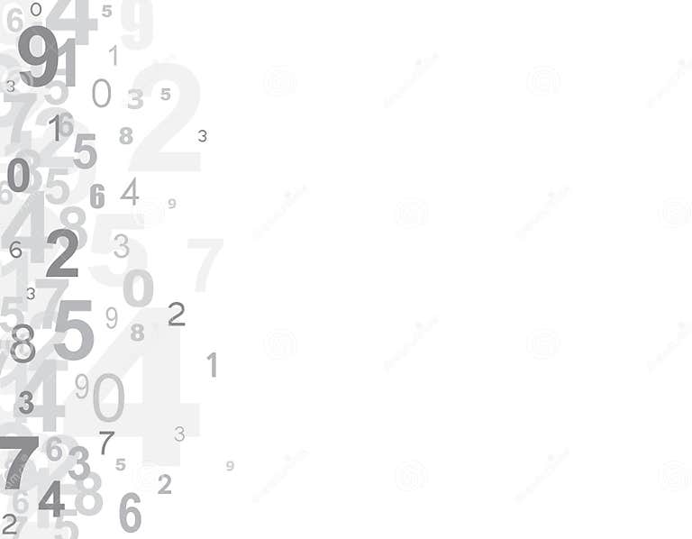 Numbers stock illustration. Illustration of mathematics - 3997804