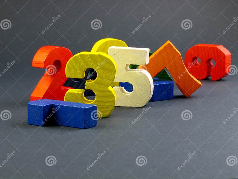 Numbers stock image. Image of number, toys, colour, color - 405909