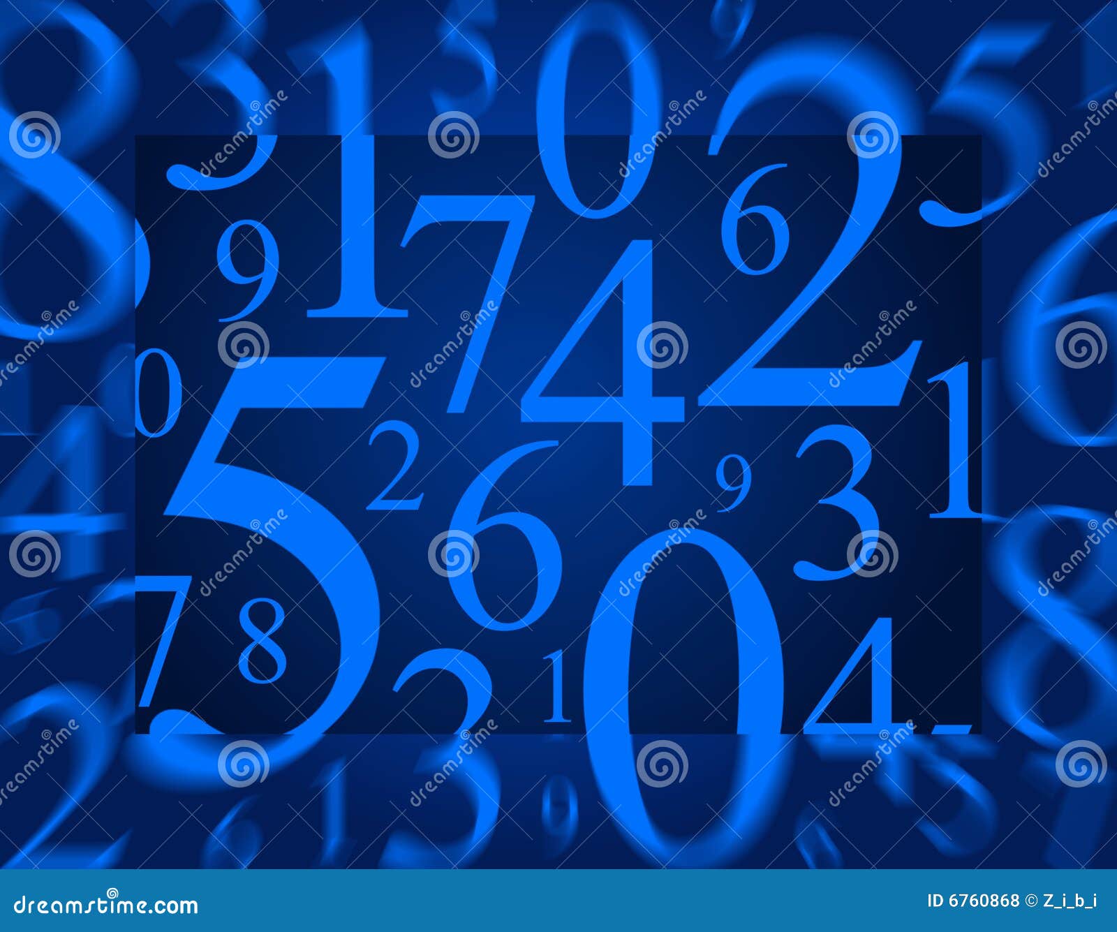 Numbers stock illustration. Illustration of jumbled, gradient - 6760868