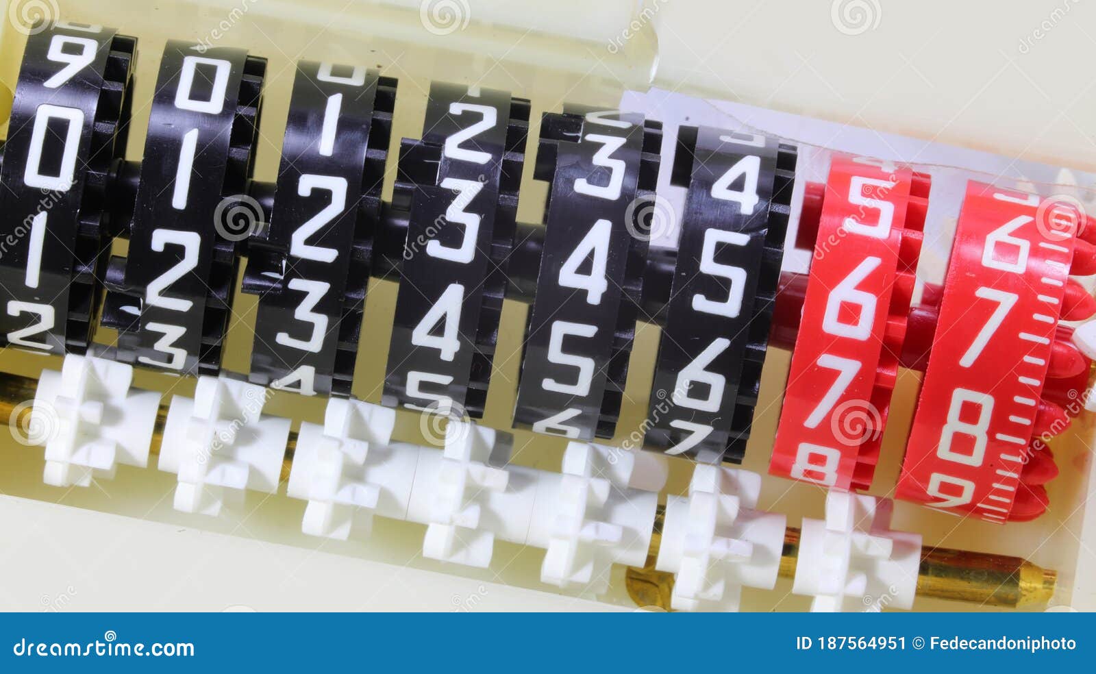 Numbers of an Analog Meter for Detecting the Consumption of the Stock ...