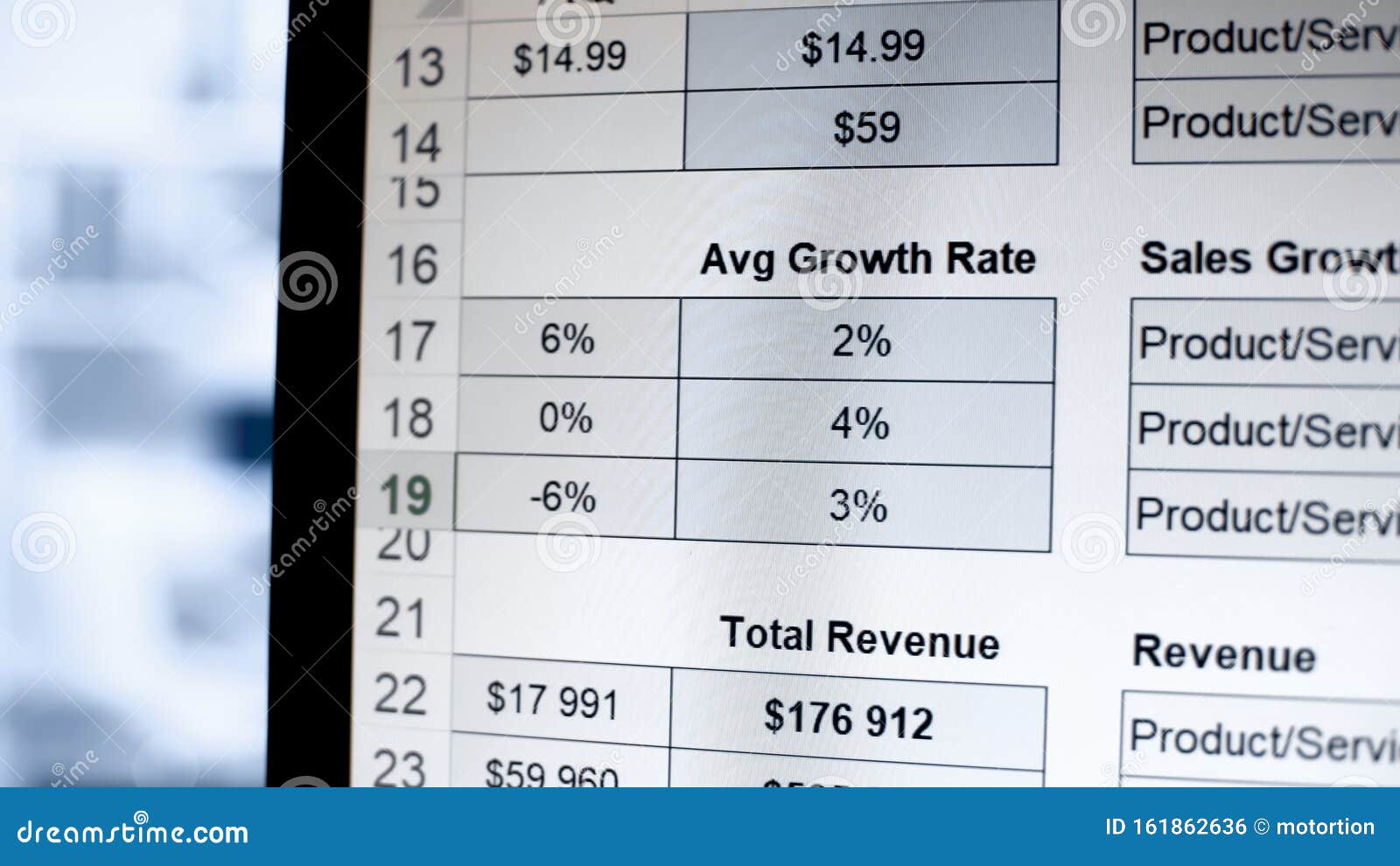 Numbers of Average Growth Rate Table, Calculation, Accountancy ...