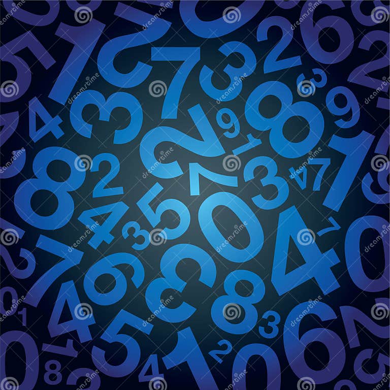 Numbers background stock vector. Illustration of mathematical - 25327338