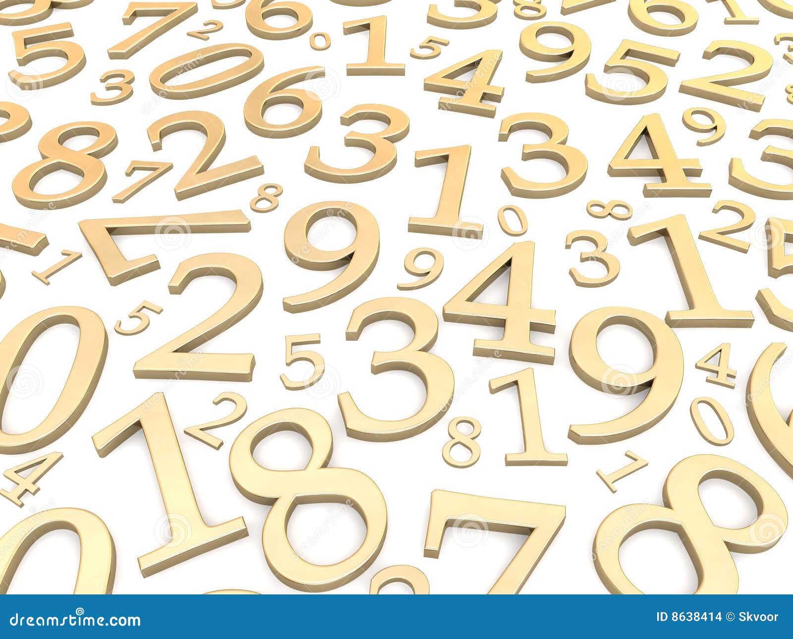 Numbers background stock illustration. Illustration of isolated - 8638414