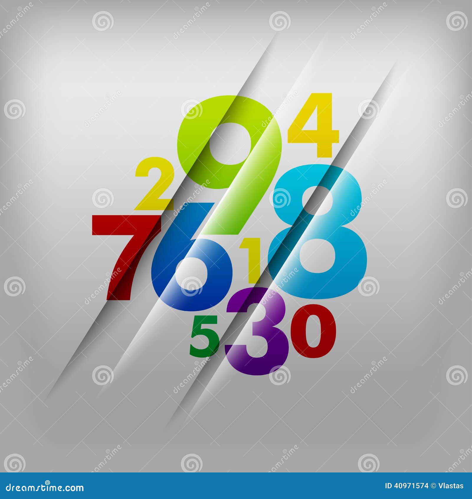 Numbers Background stock vector. Illustration of binary - 40971574