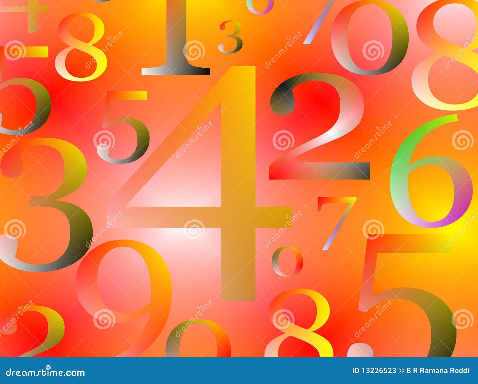 Numbers Bbackground Royalty-Free Stock Photo | CartoonDealer.com #13226523