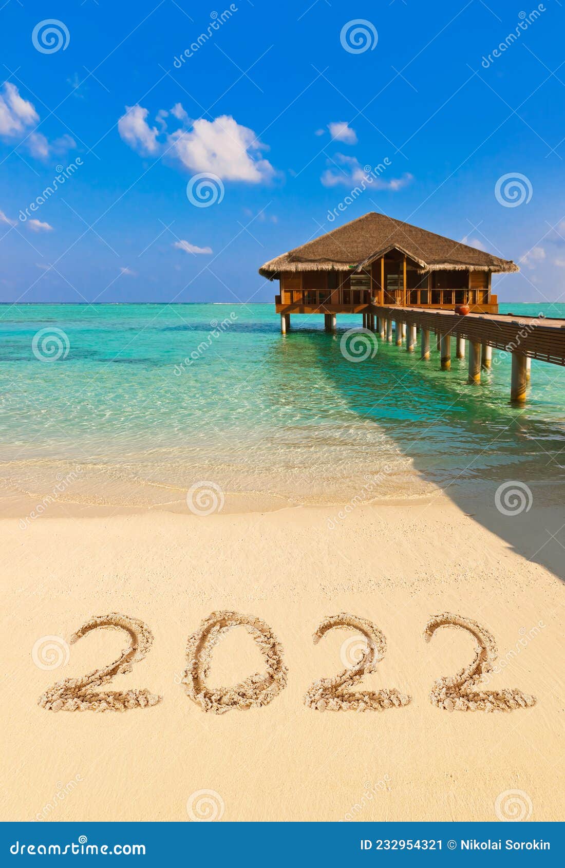 Numbers 2022 on beach stock image. Image of idea, maldives - 232954321