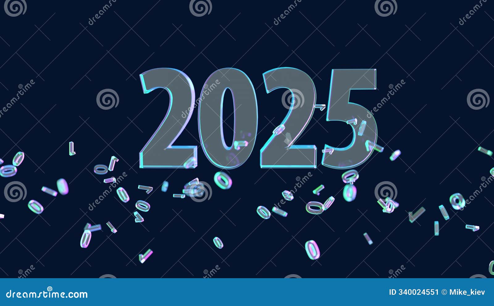 2025. Numbers And Barcode, Isolated On White Background. Concept For ...