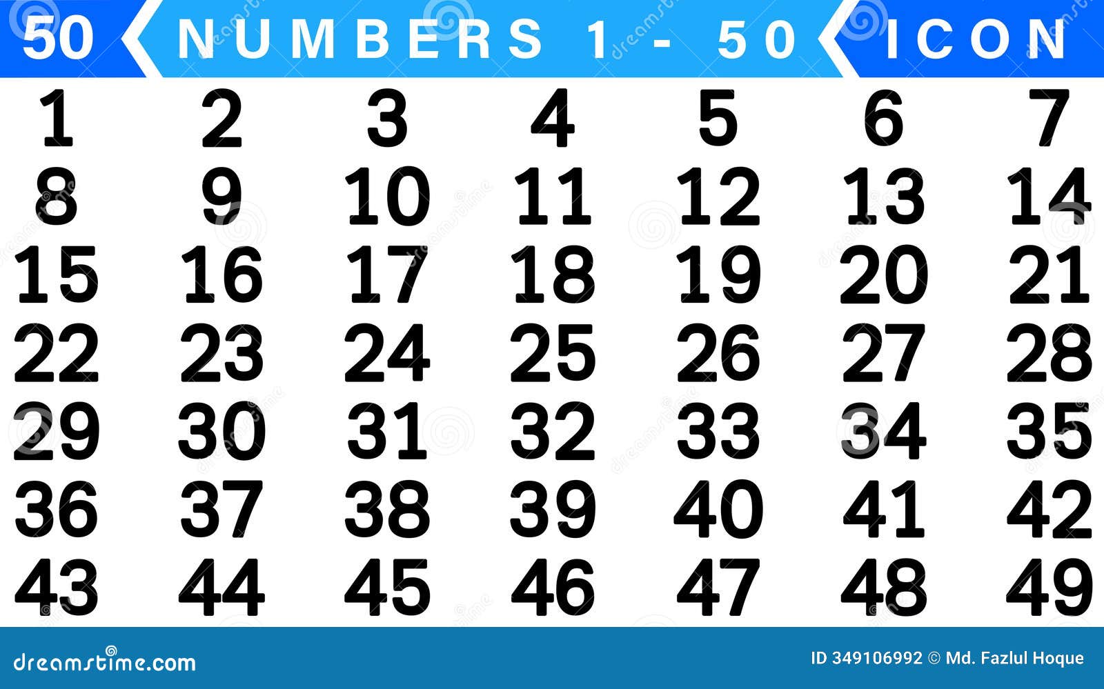 Numbers 1 - 48 - Black Circle , Inner White Border with White Numbers ...