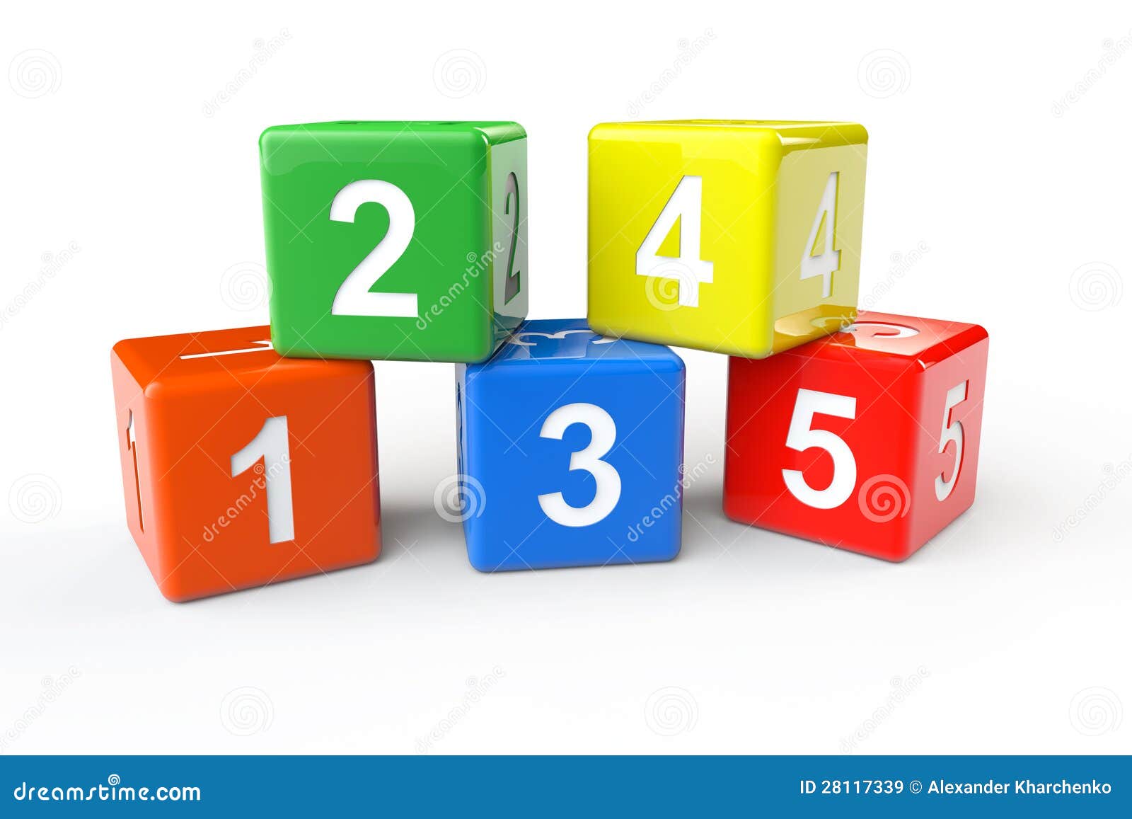 Numbers blocks stock illustration. Illustration of knowledge - 28117339