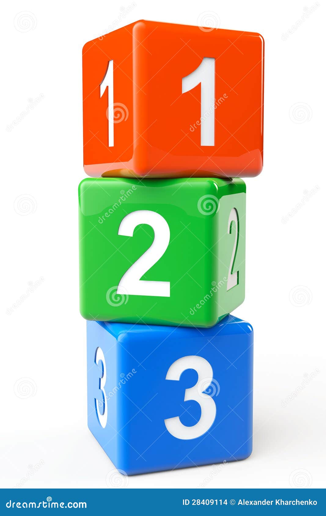 Numbers blocks stock illustration. Illustration of orange - 28409114