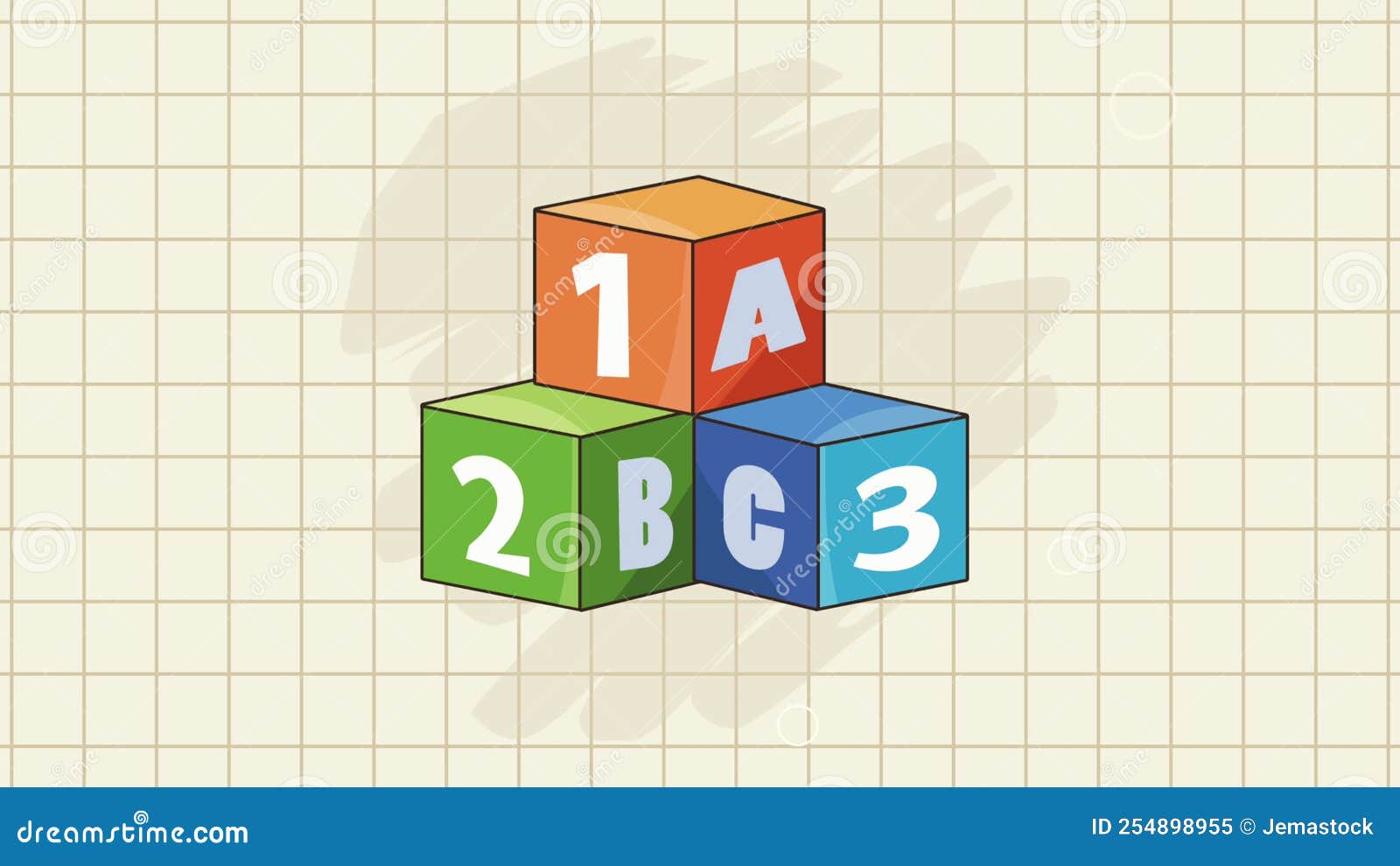 Numbers in Blocks Educative Animation Stock Video - Video of graphic ...