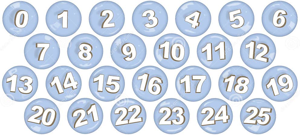 Numbers in bubbles stock vector. Illustration of number - 21544976