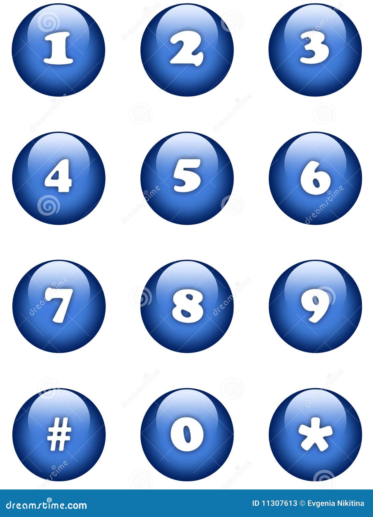 Numbers buttons stock illustration. Illustration of communication ...