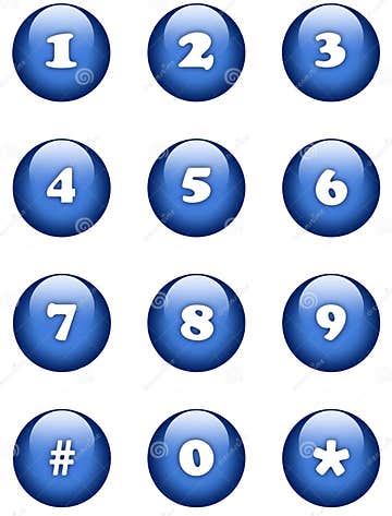 Numbers buttons stock illustration. Illustration of communication ...
