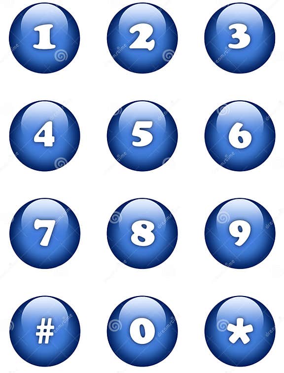 Numbers buttons stock illustration. Illustration of communication ...