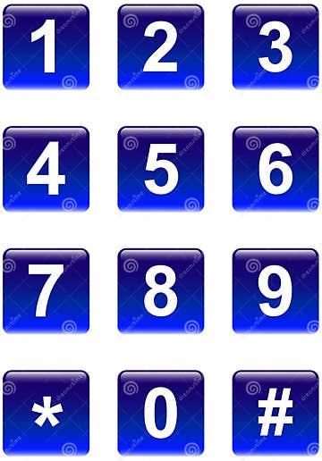 Numbers buttons stock vector. Illustration of clip, calculate - 11569776