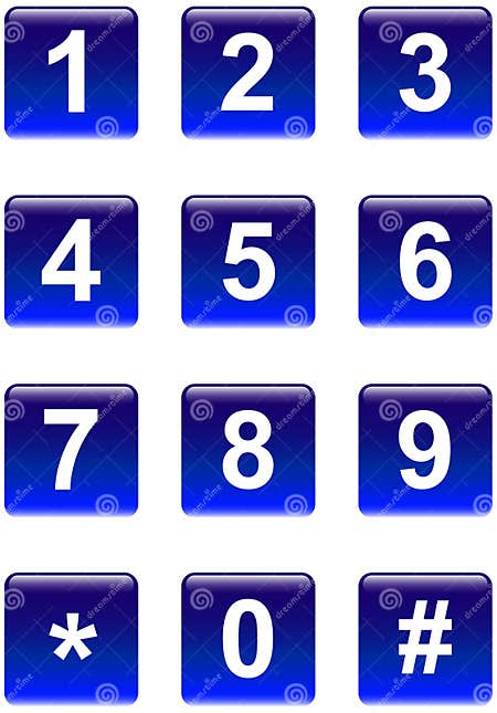 Numbers buttons stock vector. Illustration of clip, calculate - 11569776