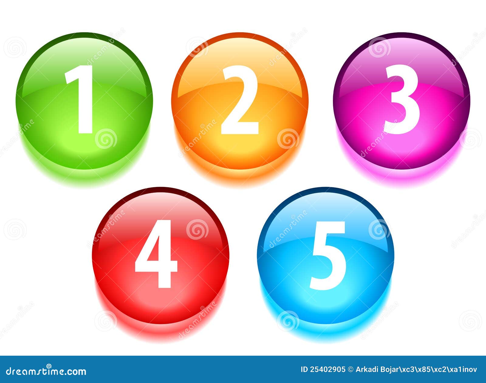 Numbers buttons stock vector. Illustration of choice - 25402905