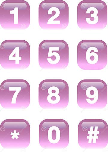Numbers buttons stock illustration. Illustration of communication - 4055593