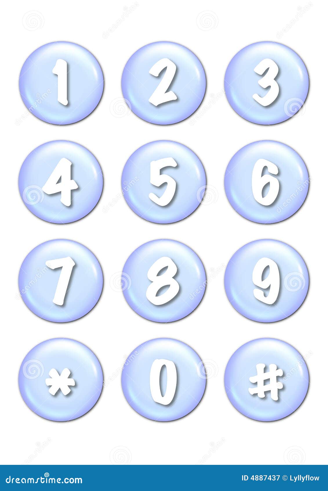 Numbers buttons stock illustration. Illustration of insignia - 4887437