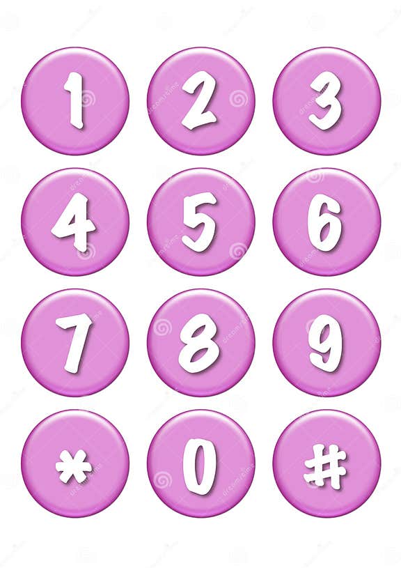 Numbers buttons stock illustration. Illustration of buttons - 4887440