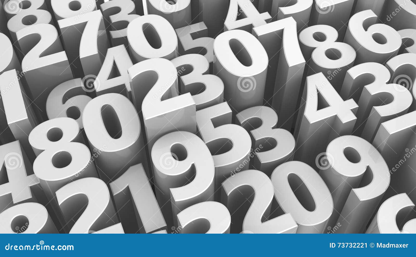 Numbers chaos stock illustration. Illustration of background - 73732221