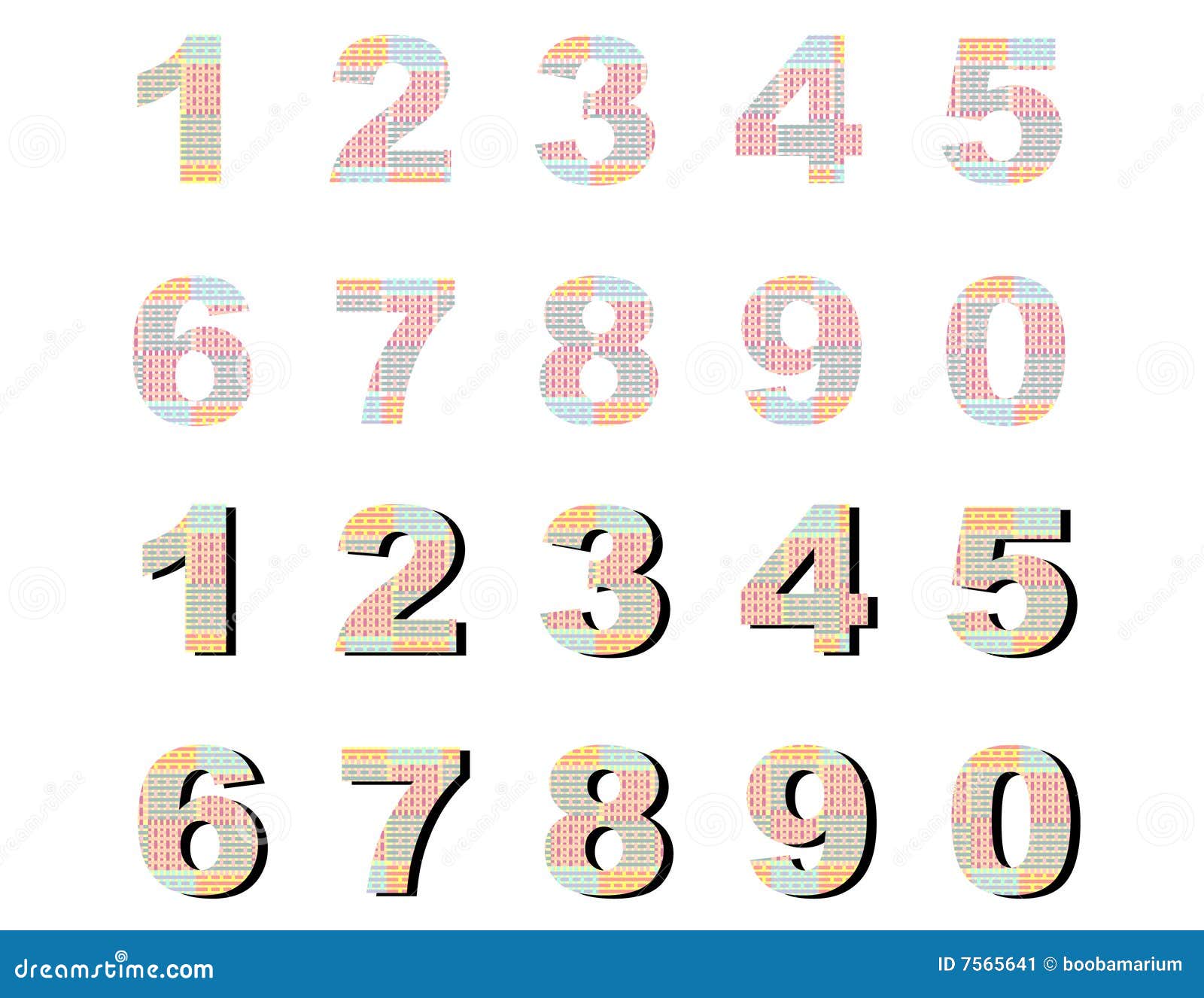 Numbers check stock vector. Illustration of nine, happy - 7565641