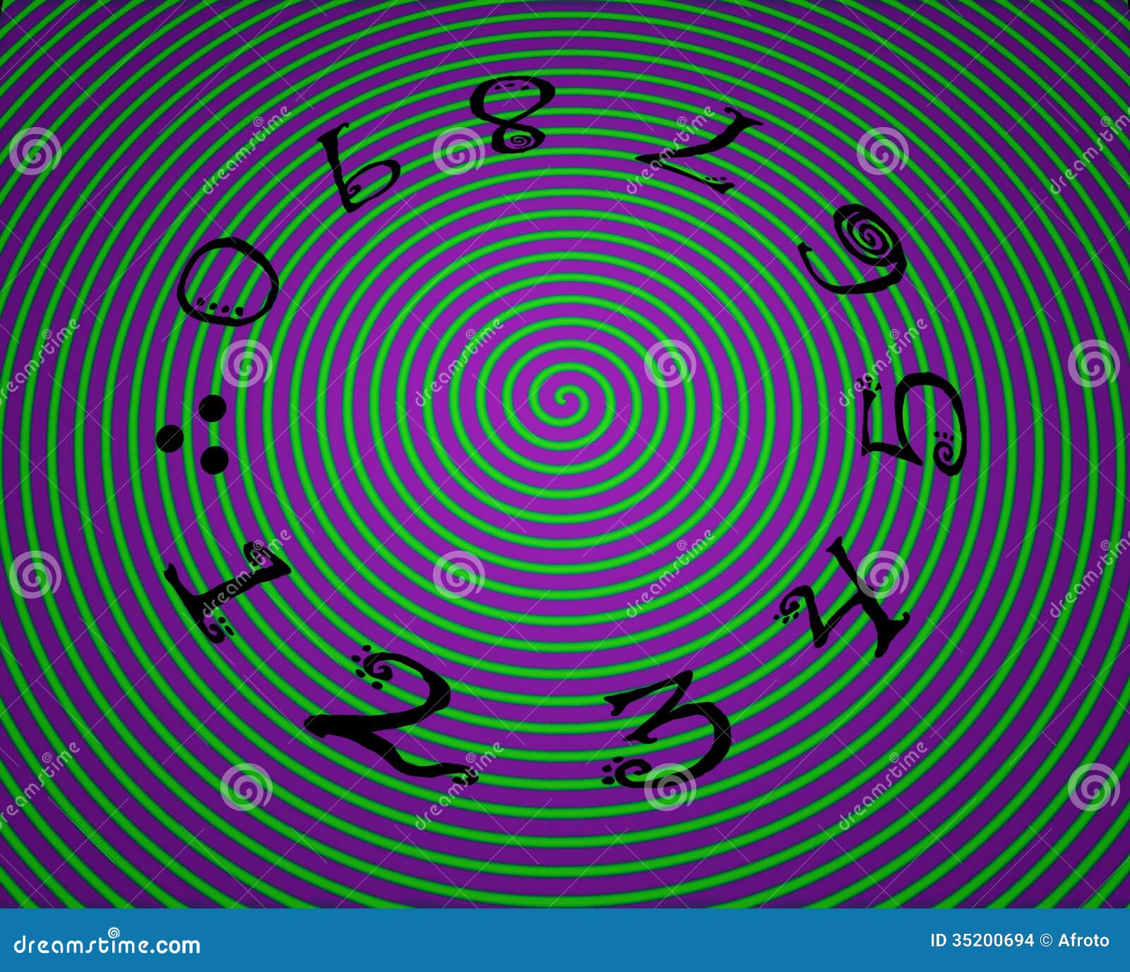 Numbers in circle stock illustration. Illustration of seven - 35200694