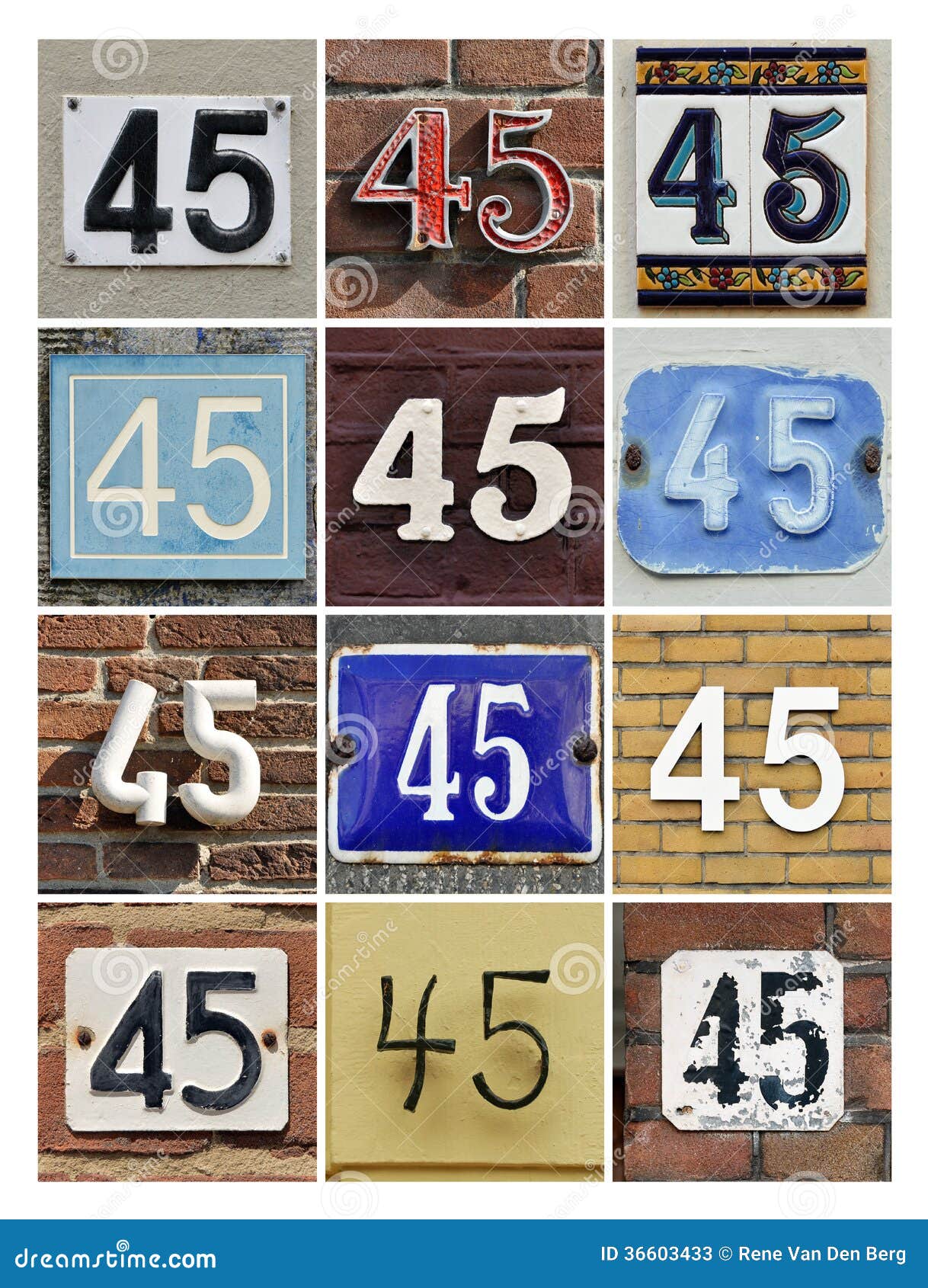Numbers 45 stock image. Image of object, background, housenumber - 36603433
