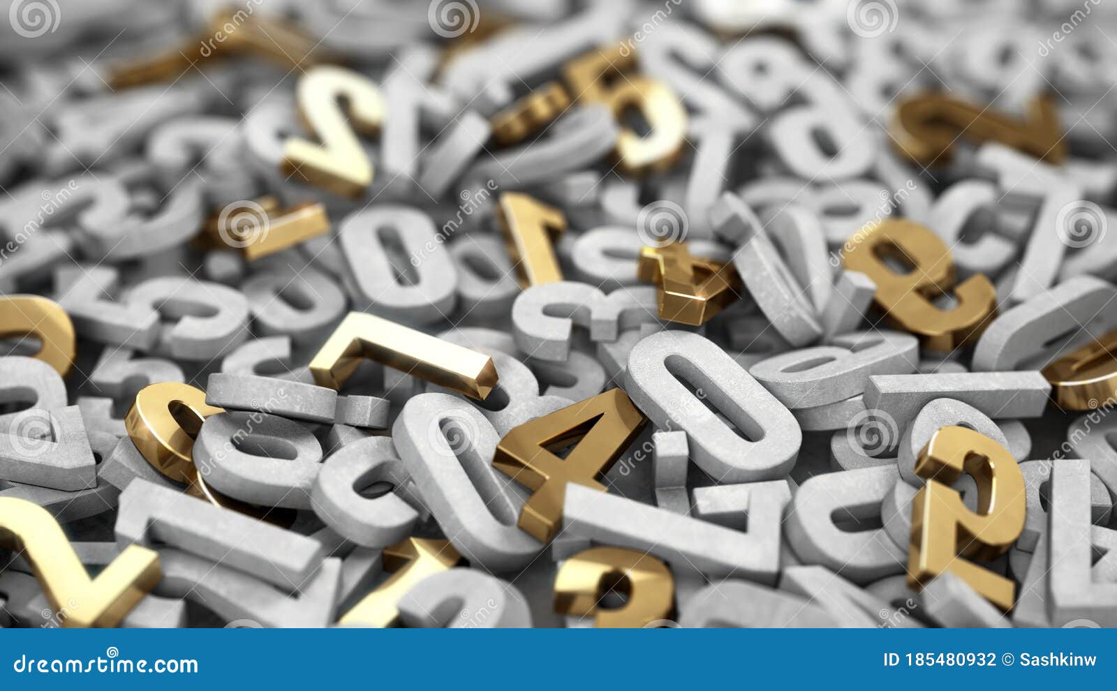 Numbers Concept. Algorithm, Decryption Encoding Cartoon Vector | CartoonDealer.com #74594003