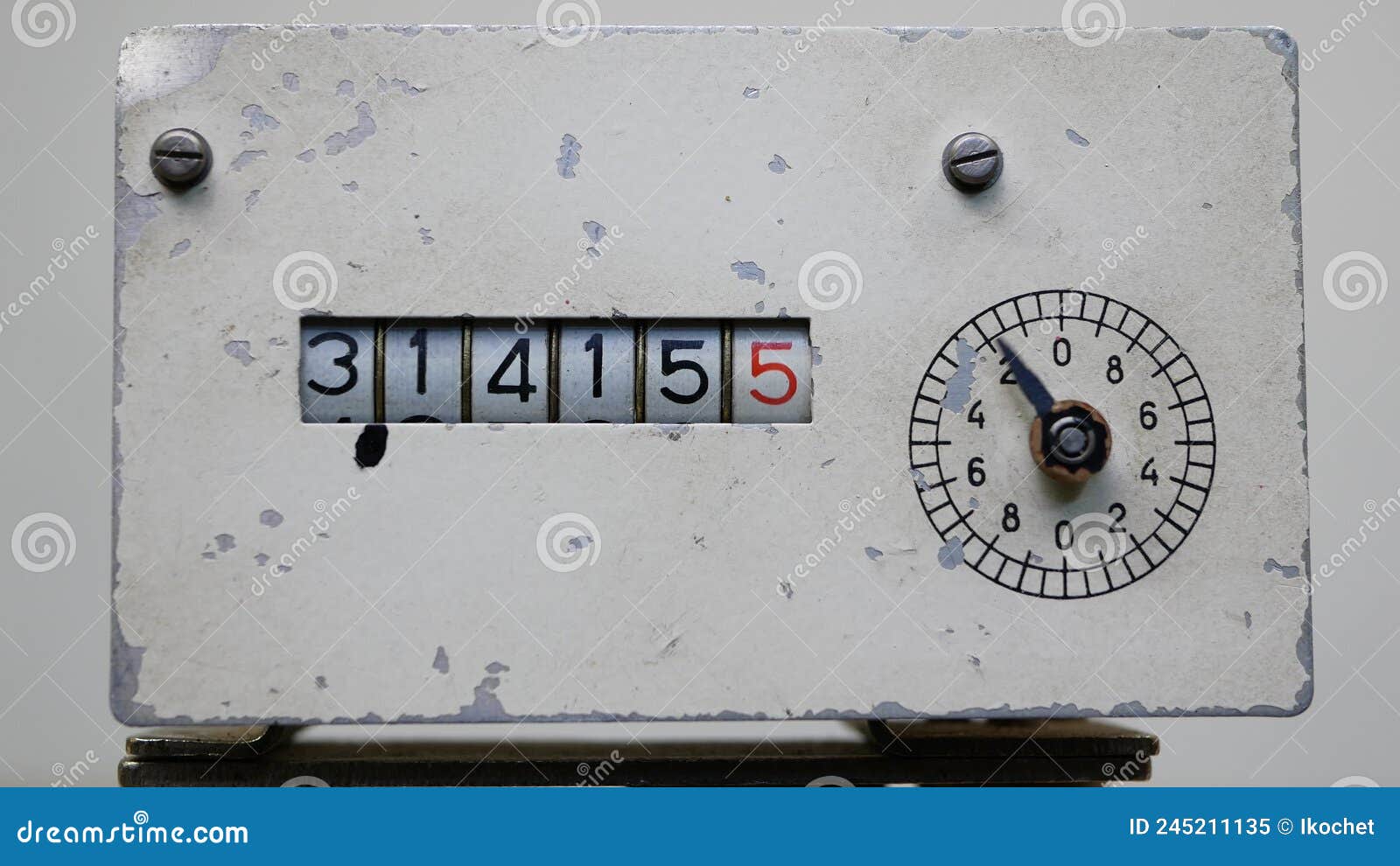 The Numbers on the Counter Increase and Stop at 3.14159 Stock Video ...