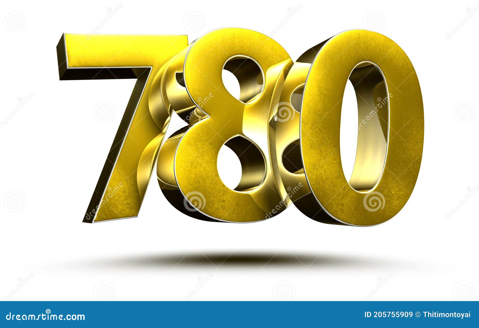 780 numbers. stock illustration. Illustration of finance - 205755909