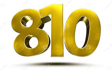 810 numbers. stock illustration. Illustration of golden - 206563984