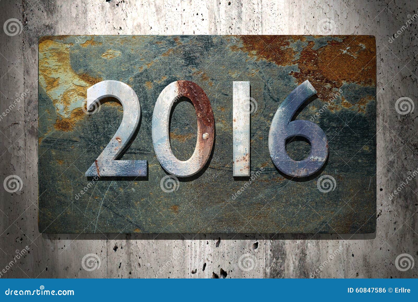 2016 numbers stock illustration. Illustration of time - 60847586