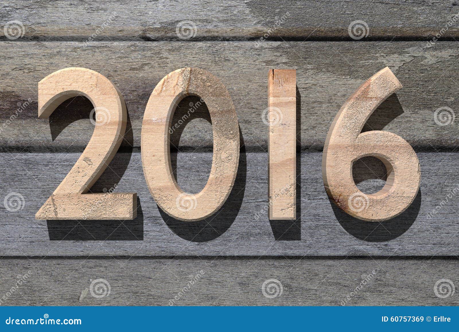 2016 numbers stock illustration. Illustration of wood - 60757369