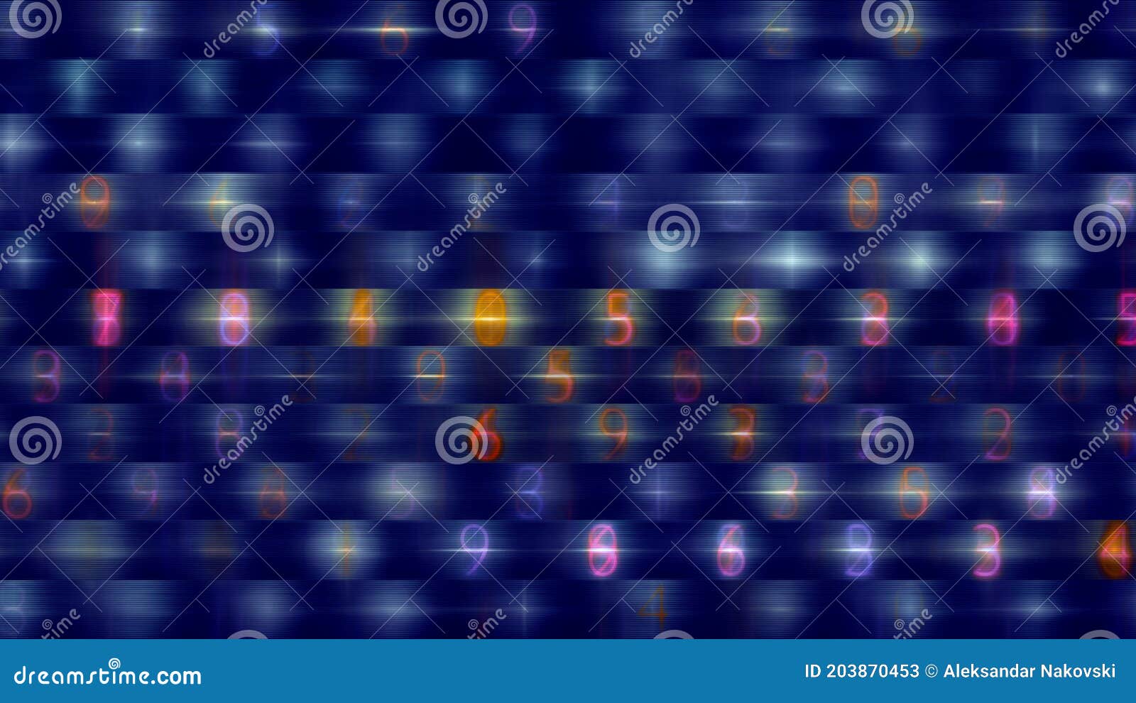 Numbers Data Abstract Background Illustration Stock Illustration ...