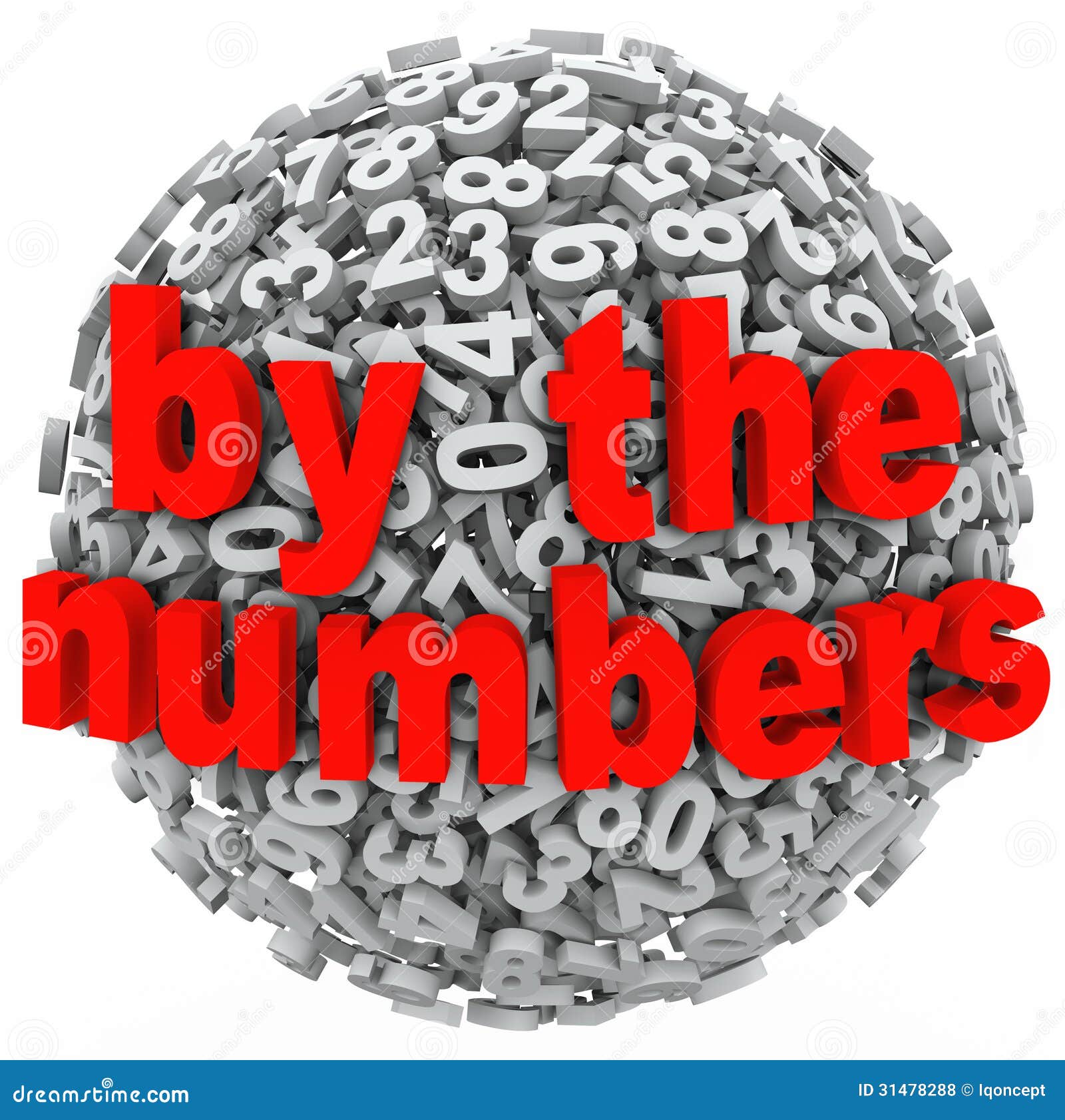 By the Numbers Data Number Sphere Research Intelligence Analysis Stock ...